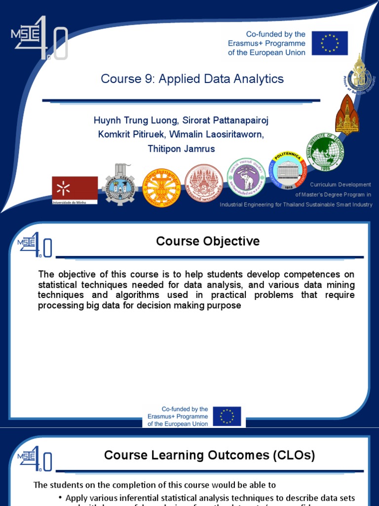 Course 9 Applied Data Analytics Second Version | PDF | Statistics ...