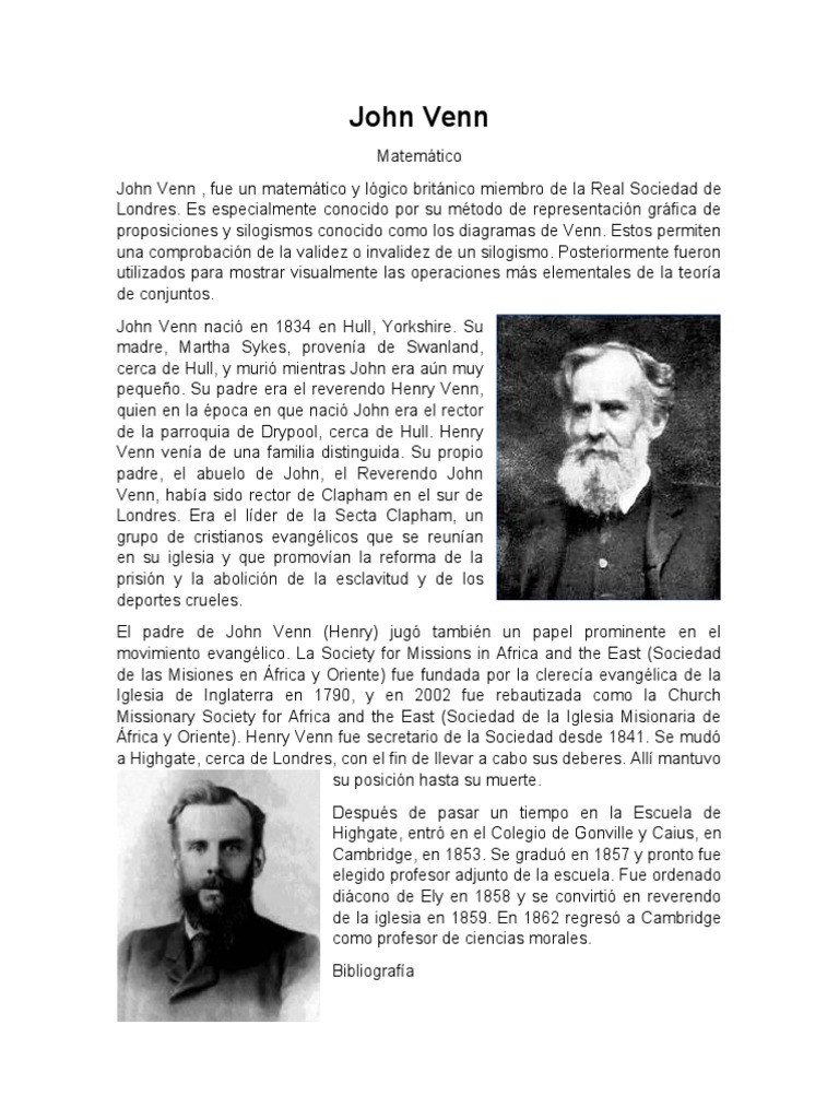 John Venn | PDF | Números | Aritmética