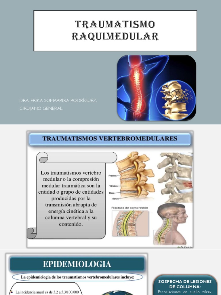 Traumatismo Raquimedular | PDF