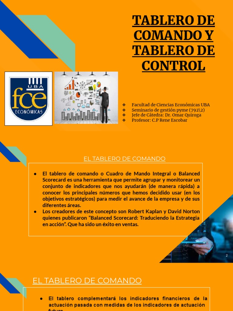 Tablero de Comando y Tablero de Control de Gestion | PDF | Planificación estratégica | Pequeñas ...