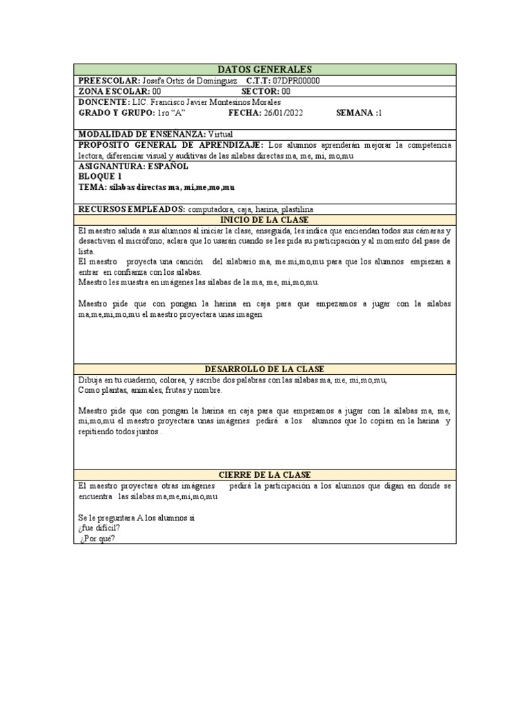 preescolar covid 19 - copia | PDF