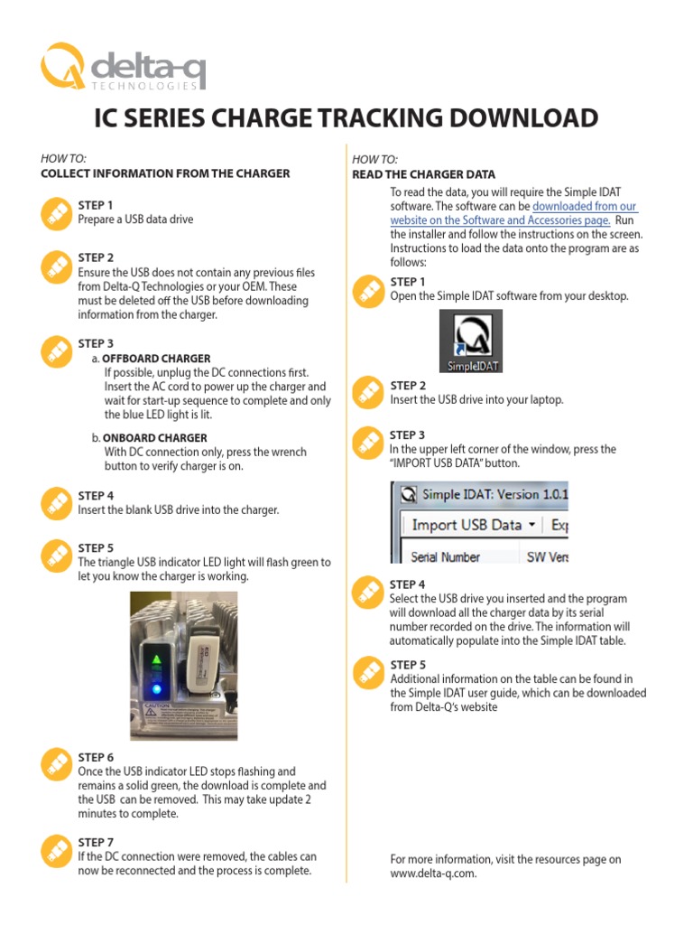 IC Series Log Dowload - Update Steps | PDF | Battery Charger | Usb ...