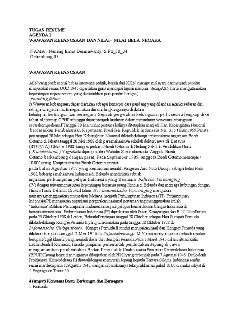 Tugas Resume 1 | PDF