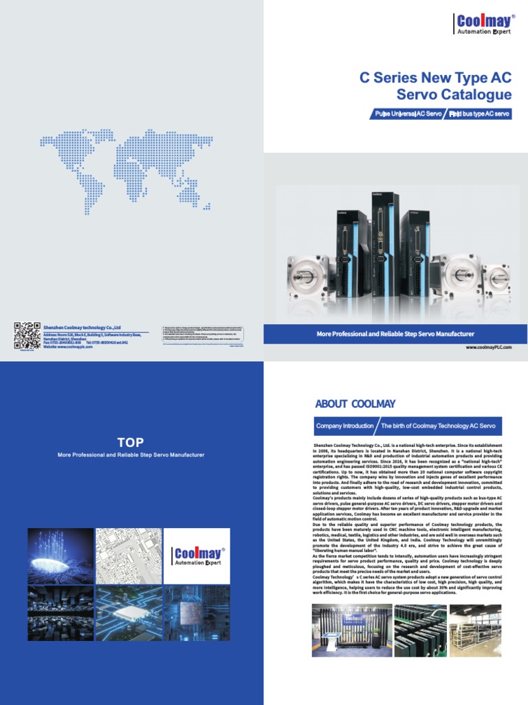 C Series New Type AC Servo Catalogue | PDF | Servomechanism ...
