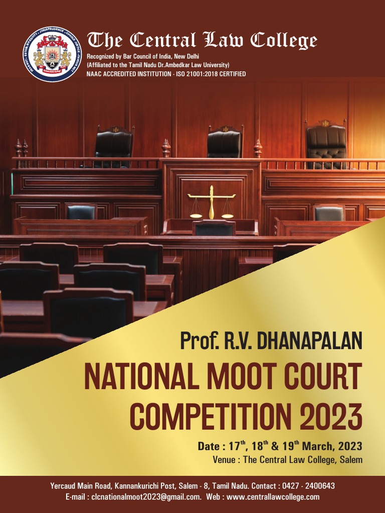 Moot Court Brochure | PDF | Advocate | Legal Education