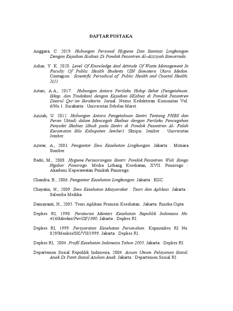 Daftar Pustaka & Lampiran | PDF