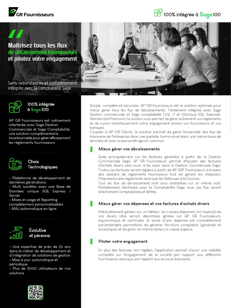Plaquette AP GR Fournisseurs | PDF | Comptabilité | Facture