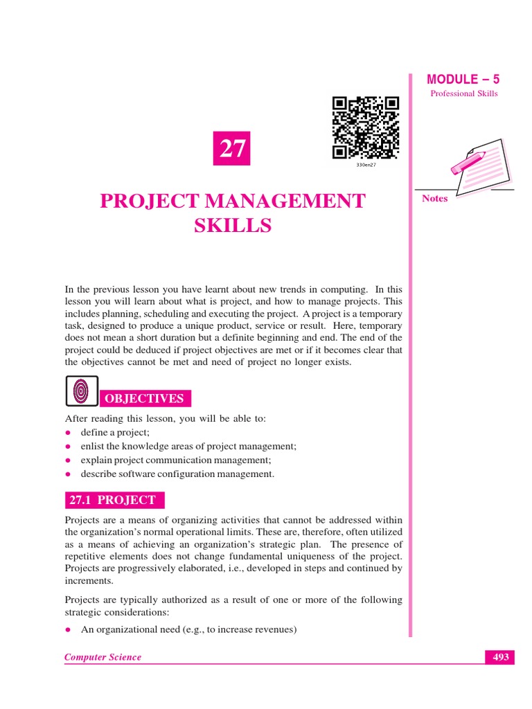 Lesson 27 | PDF | Project Management | Systems Engineering