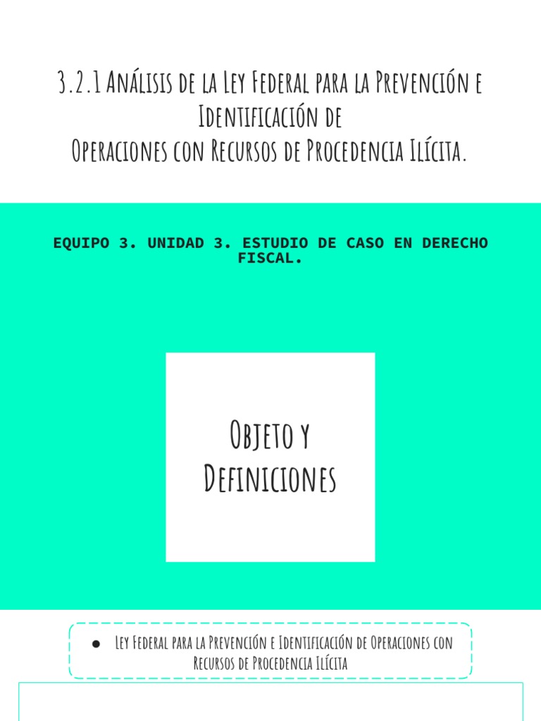 Análisis de La Ley Federal para La Prevención e Identificación de Operaciones Con Recursos de ...