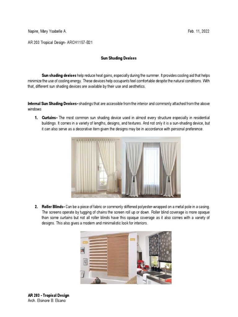 Sun Shading Devices | PDF | Curtain | Building Technology
