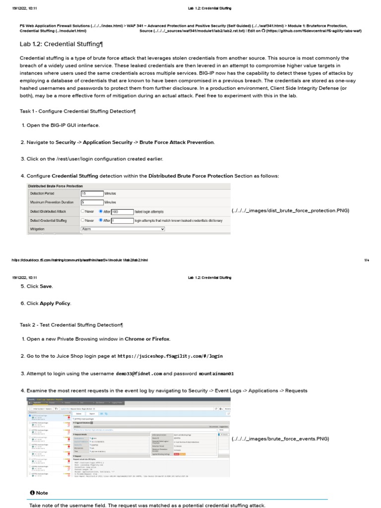 Credential Stuffing Detection Guide | PDF | Login | Security