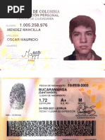 Cedula Alexander | PDF