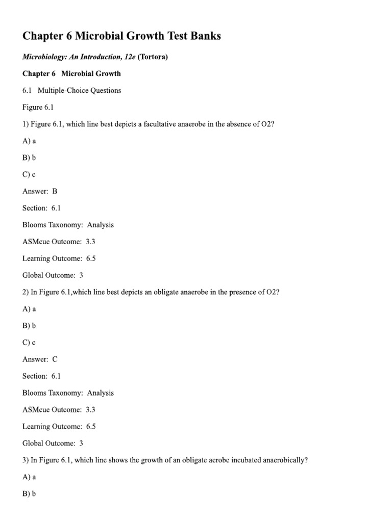 Ch. 06 - Microbial Growth | PDF