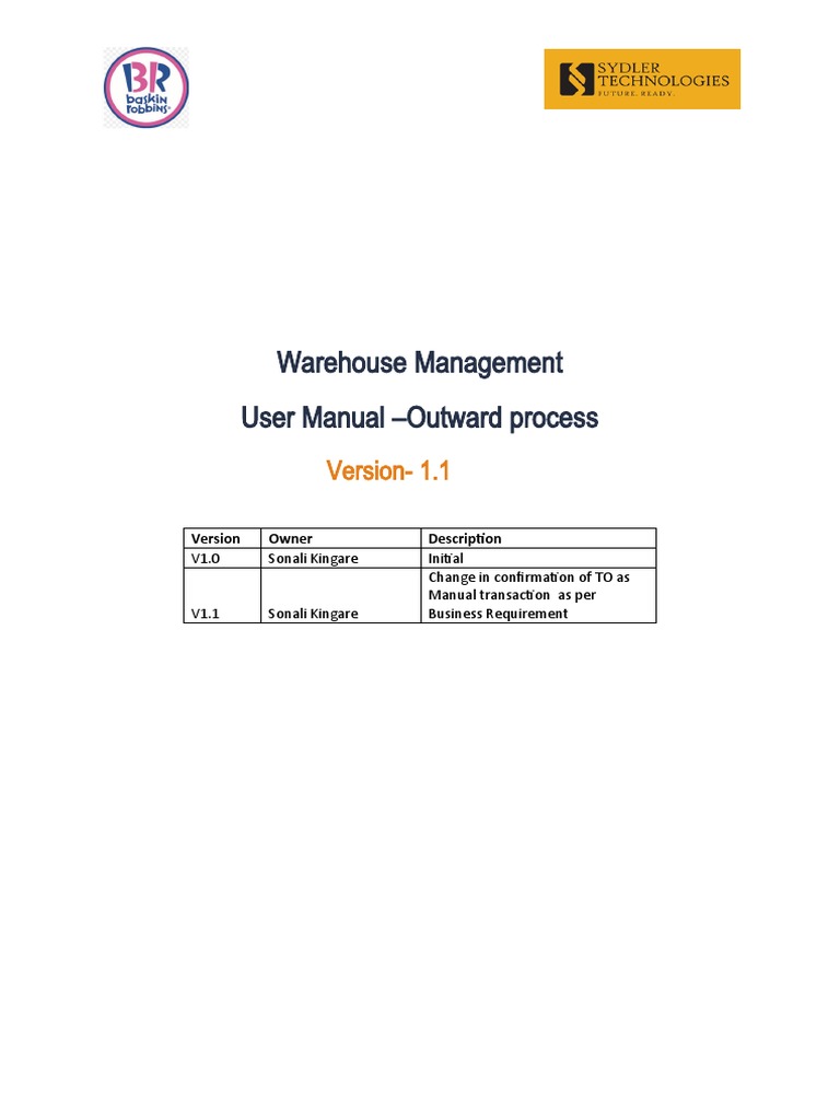 Material Outward Process - V1.1 | PDF | Computing | Software