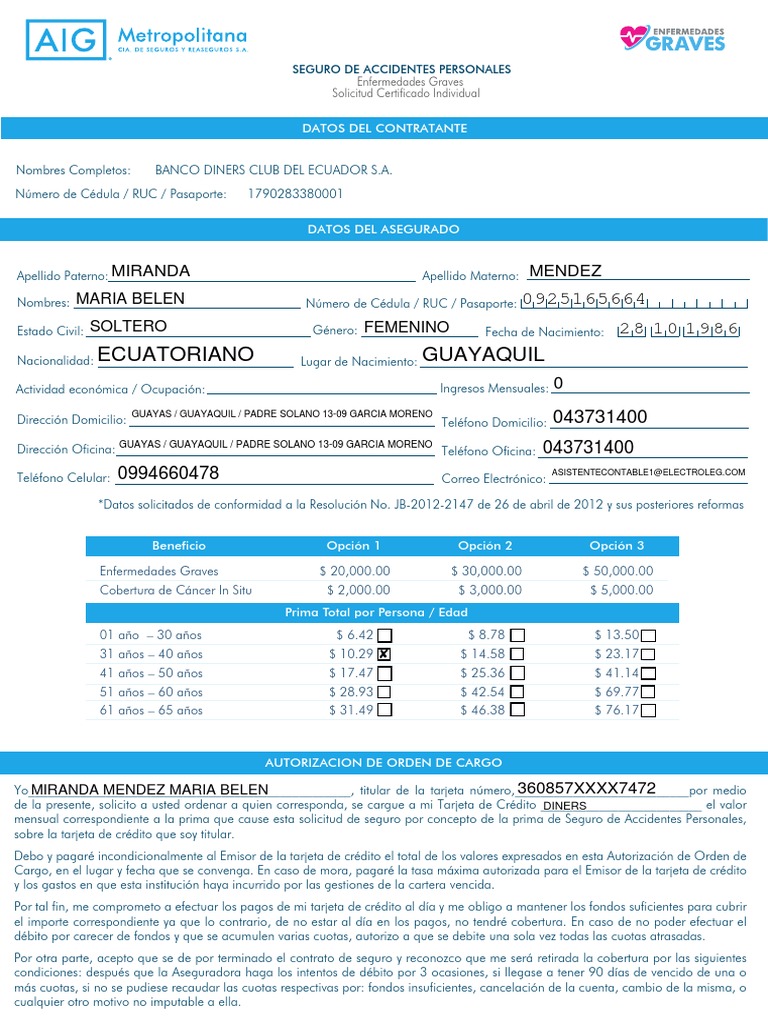 Contrato de Seguro de Enfermedad | PDF | Seguro | Reaseguro