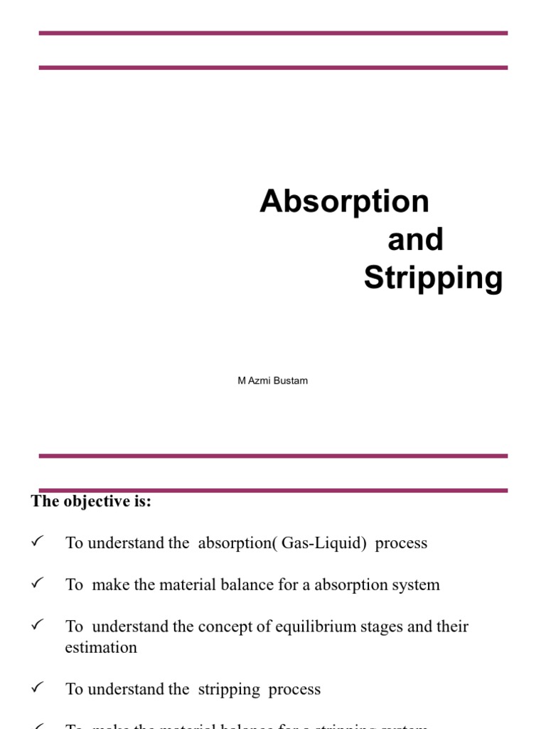 Separation Process - Absorption and Stripping 005 | PDF | Chemical ...