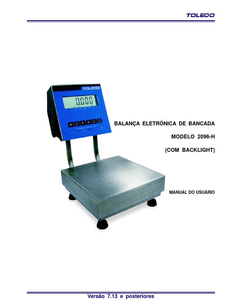 Toledo: Balança Eletrônica de Bancada MODELO 2096-H (Com Backlight ...