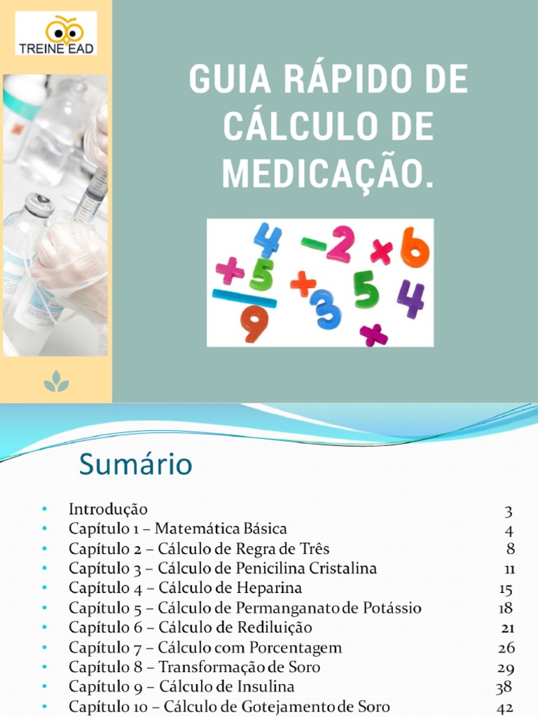 Cálculo de Medicação - PDF Download Grátis | PDF