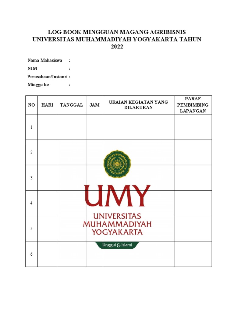 Log Book Magang 2022 | PDF