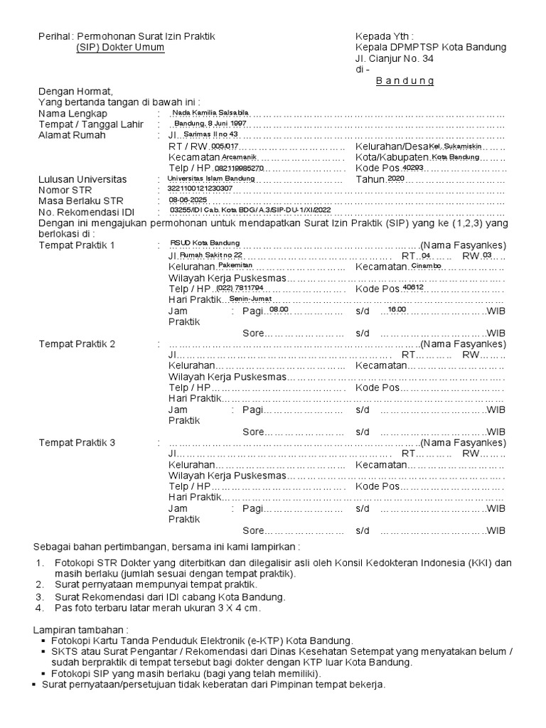 Form Dokter Umum | PDF
