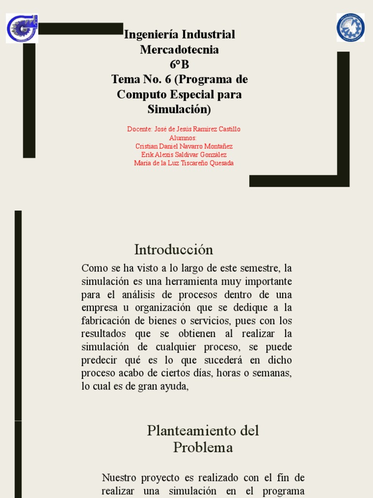Simulacion Presentacion | PDF | Simulación