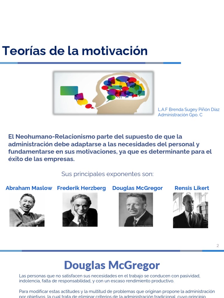Teorias de La Motivación | PDF | Motivación | Motivacional