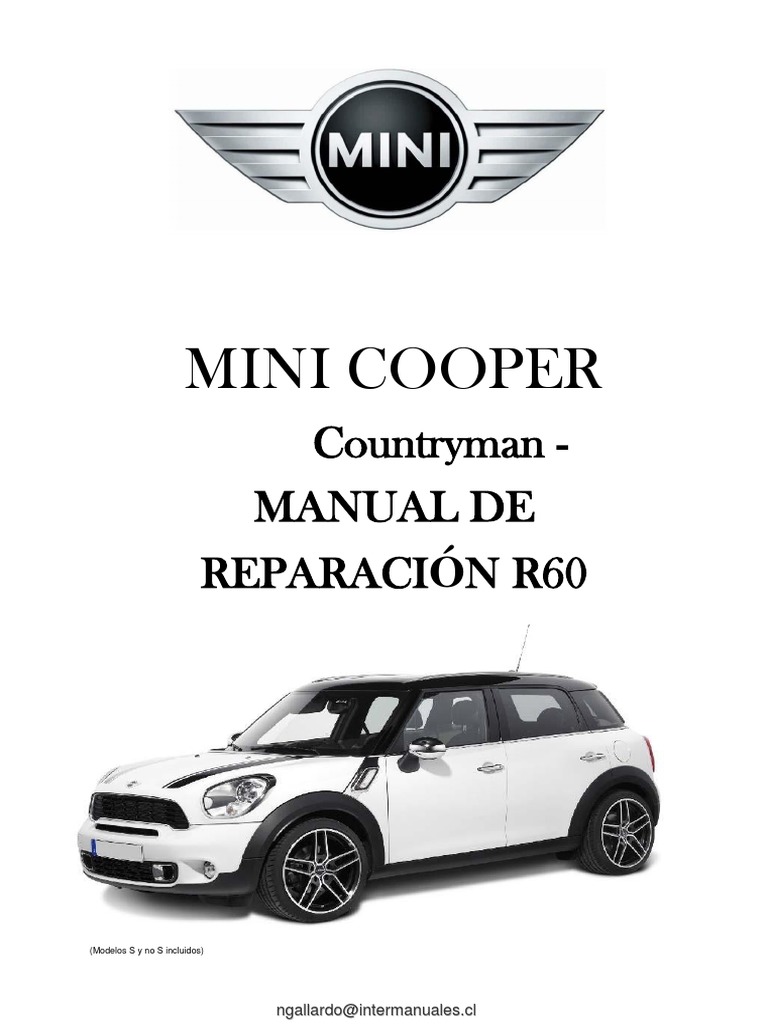 Manual de Taller Mini R60 (2010-2016) Español | PDF | Airbag | Cinturón de seguridad