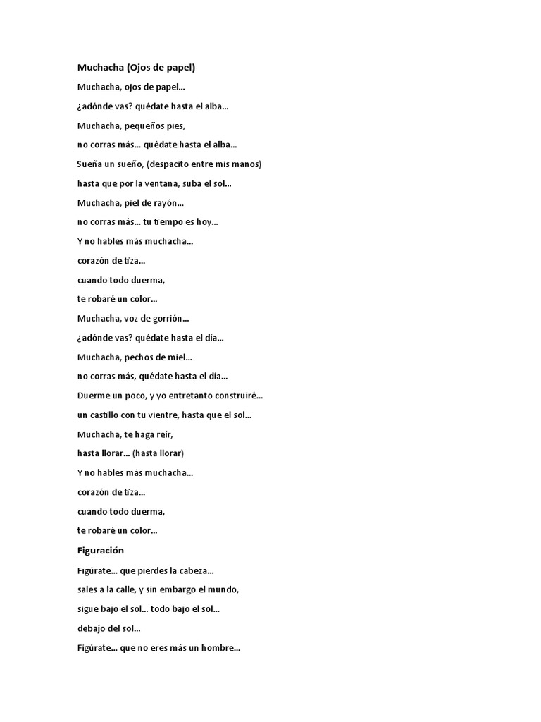 Letras Luis Alberto Spinetta | PDF | Amor
