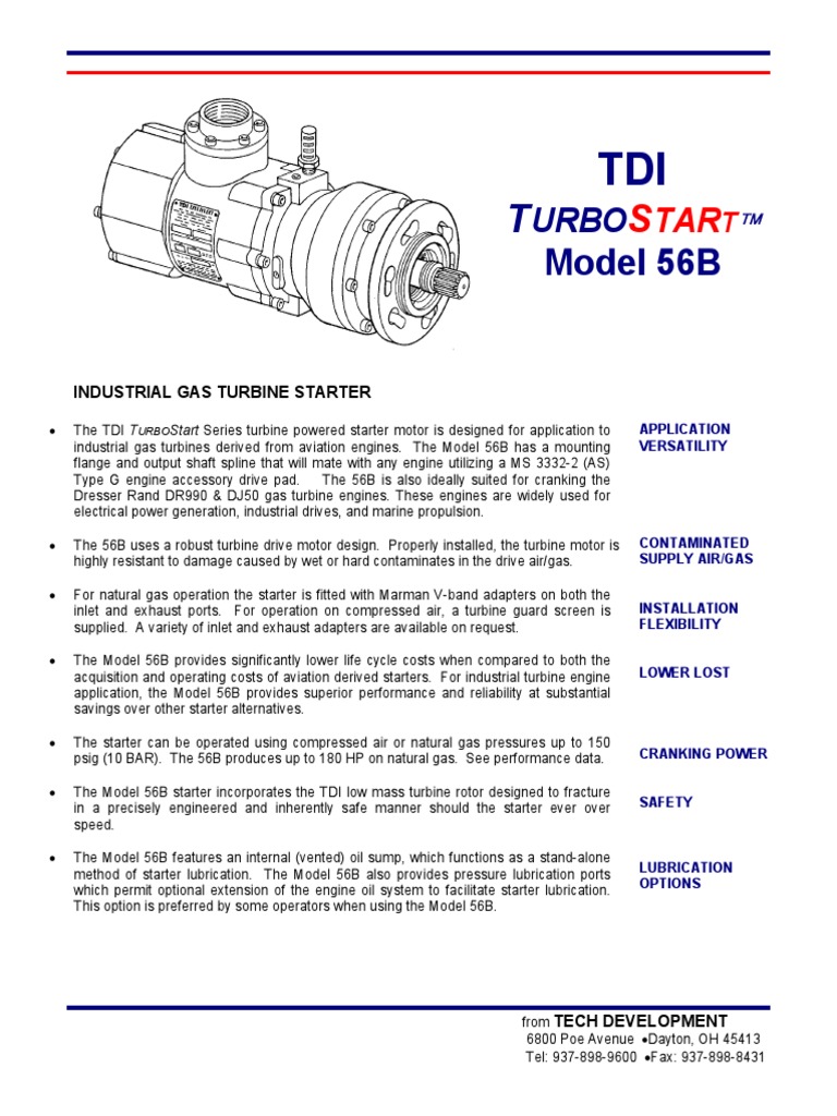 Reliable Turbine Starter for Industrial Gas Turbines: The TDI ...
