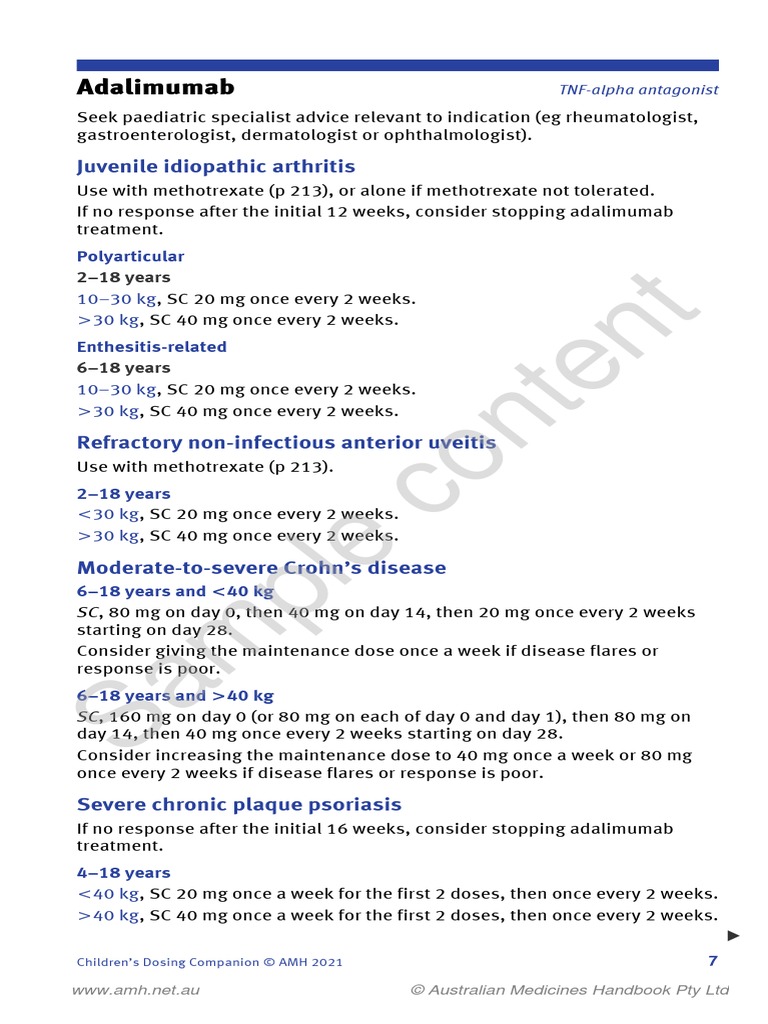 CDC Adalimumab Print | PDF | Pharmacy | Medical Specialties