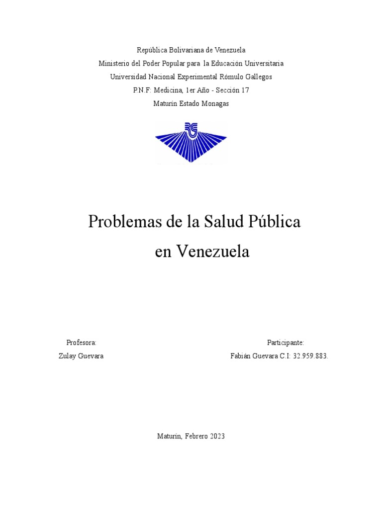 Salud Pública en Venezuela | PDF | Venezuela | Medicamentos con receta