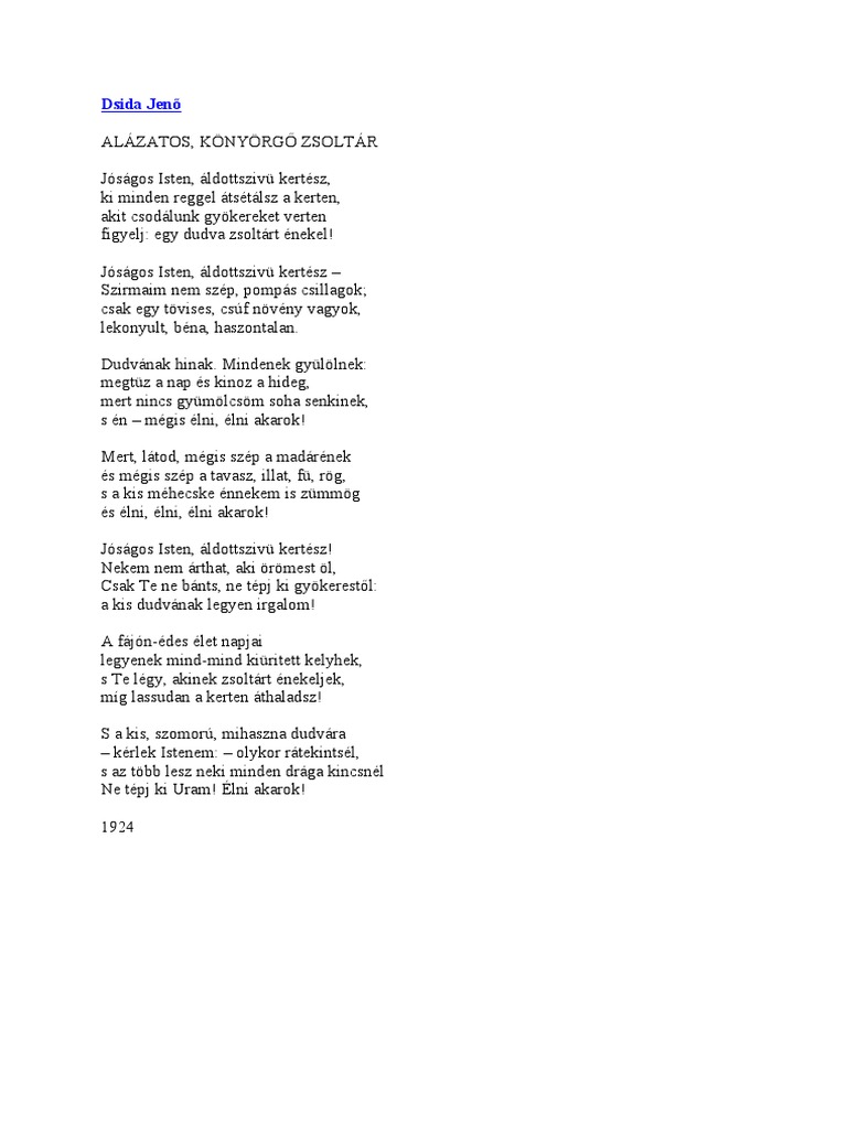 Dsida Jenő | PDF