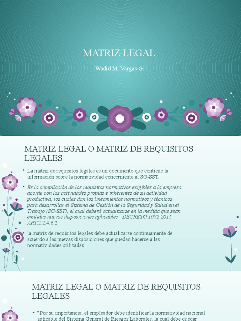1.2 Matriz Legal | PDF | Colombia