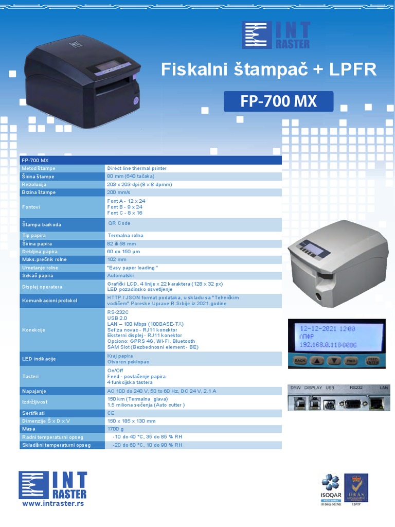 Prospekt FP-700 | PDF