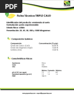 Agrigrow Ca B ZN - Ficha Técnica | PDF | Toxicidad | Calcio