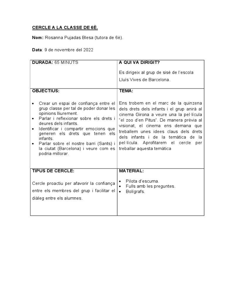 CCDI - CS - 6è - Escola Lluís Vives | PDF