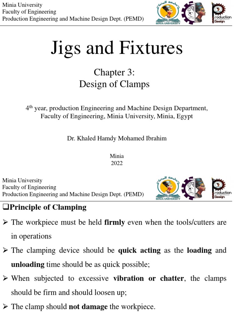 3 Chapter 3 Design of Clamp | PDF | Screw | Machines