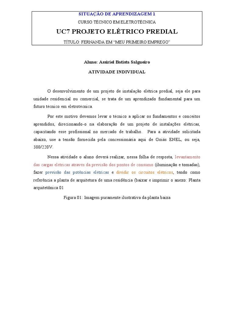 Folha de Reposta Da Atividade 01 PRONTA | PDF