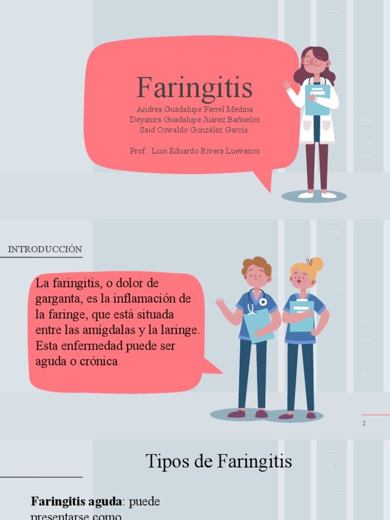 Faringitis: Tipos, Síntomas y Tratamiento | PDF | Tos | Inflamación