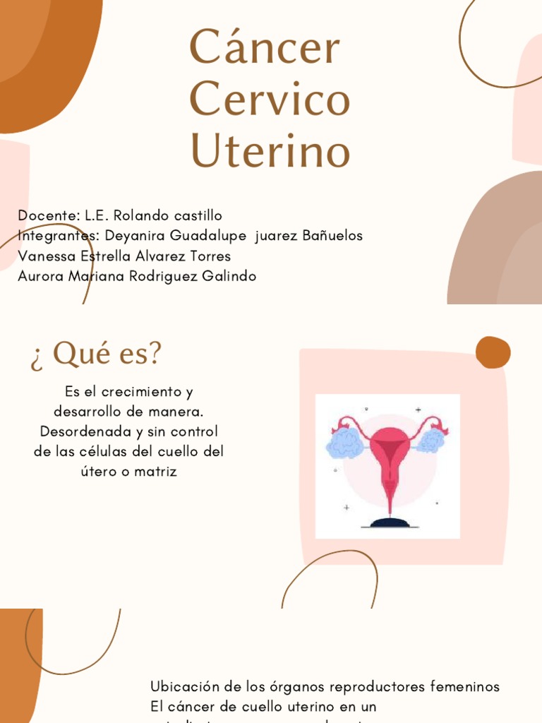 Cáncer Cervico Uterino | PDF | Cáncer | Cáncer de cuello uterino