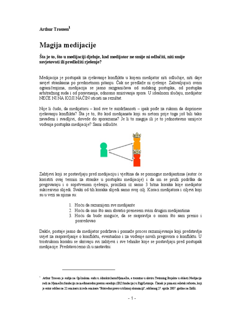 Trossen Magija Medijacije | PDF