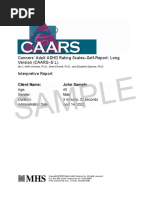 CAARS Adult ADHD Rating Scales Technical Manual | PDF | Attention ...
