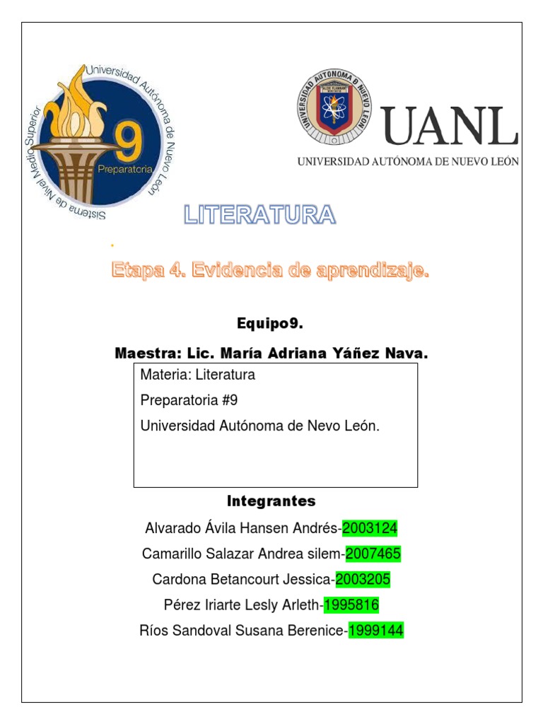 Equipo 9 - EV4 - LITERATURA | PDF | Sicología