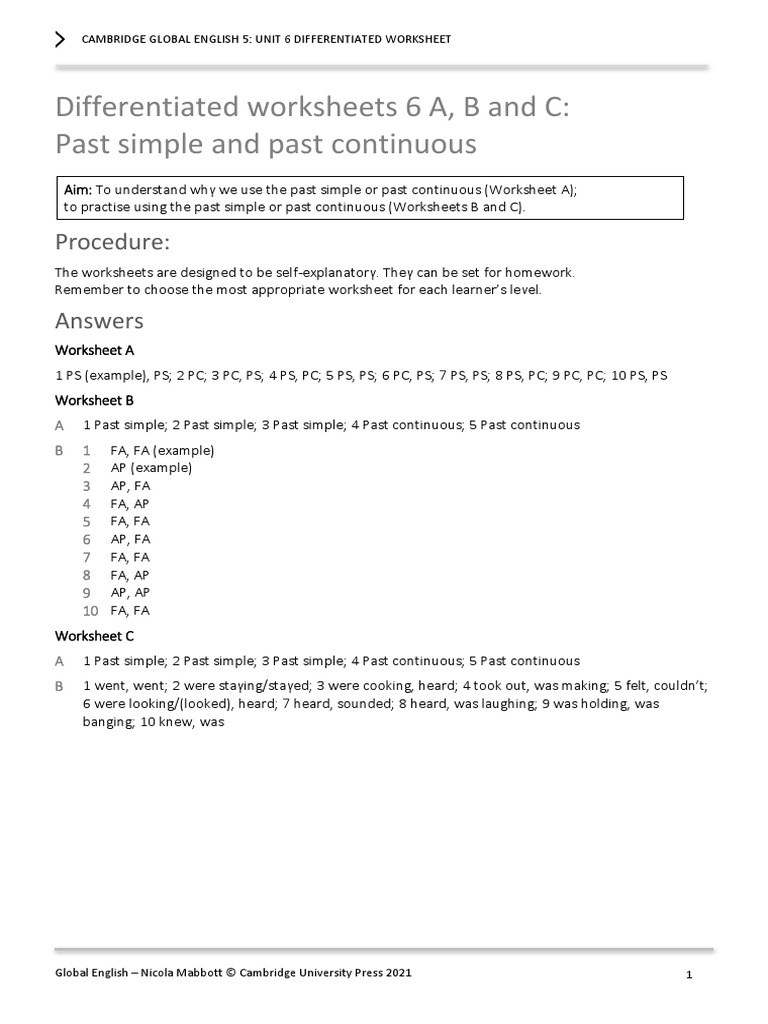 GE 5 Diff WS Unit 6 | PDF | Linguistic Typology | Language Mechanics