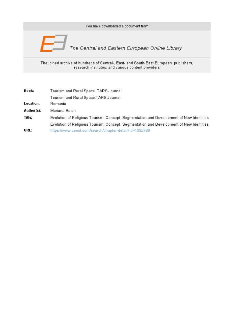 Evolution-Of-Religious-Tourism-Concept-Segmentation-And-Development-Of ...