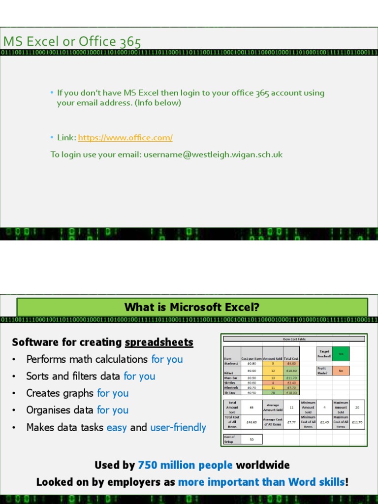 Lesson 1 - Excel Skills 1 | PDF