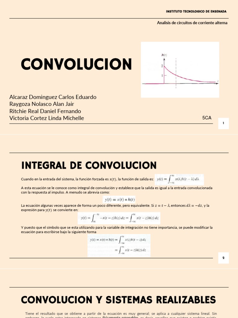 Convolucion | PDF | Circunvolución | Integral