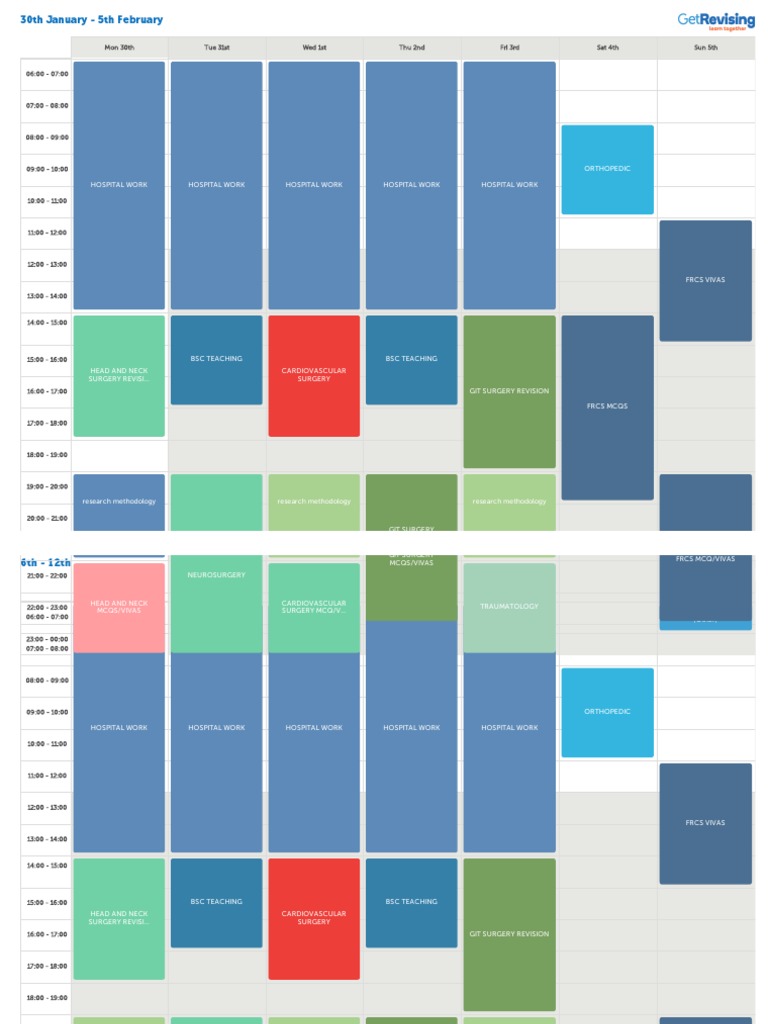My Revision Timetable 2023 | PDF | Military Operations