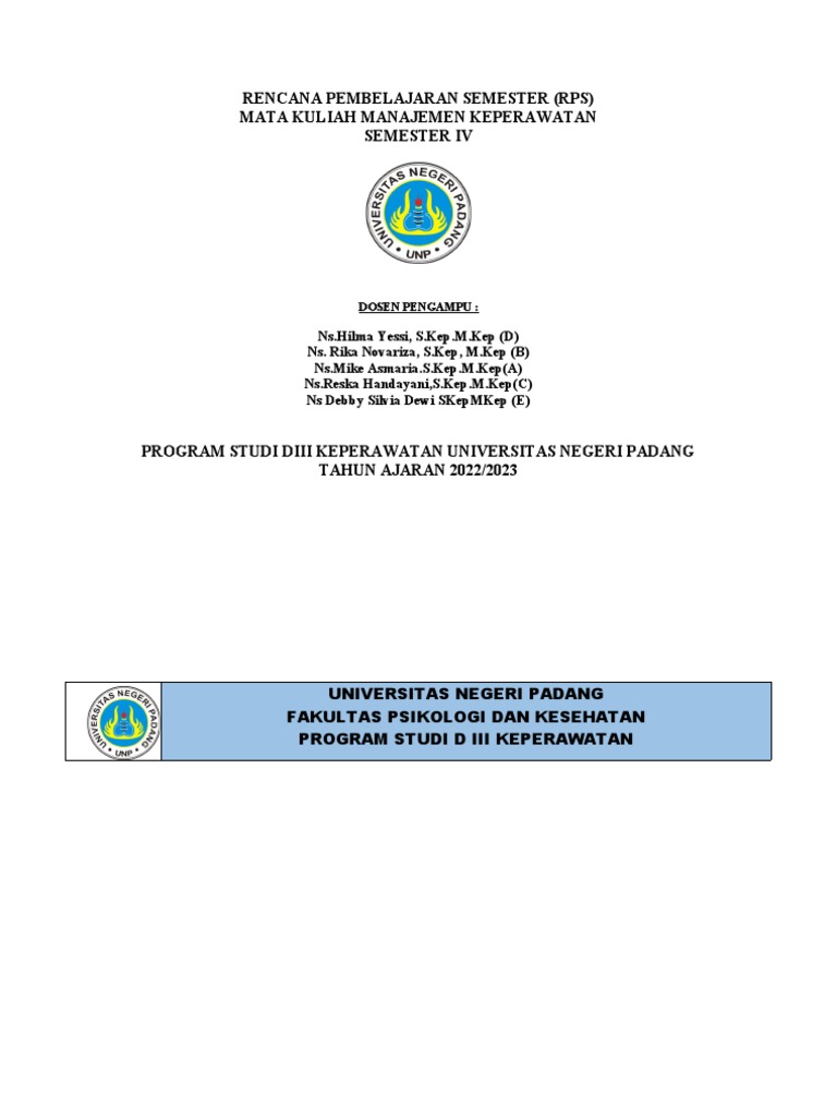 RPS Manajemen 2023 | PDF