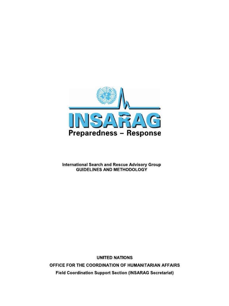 INSARAG Guidelines 2012 | PDF